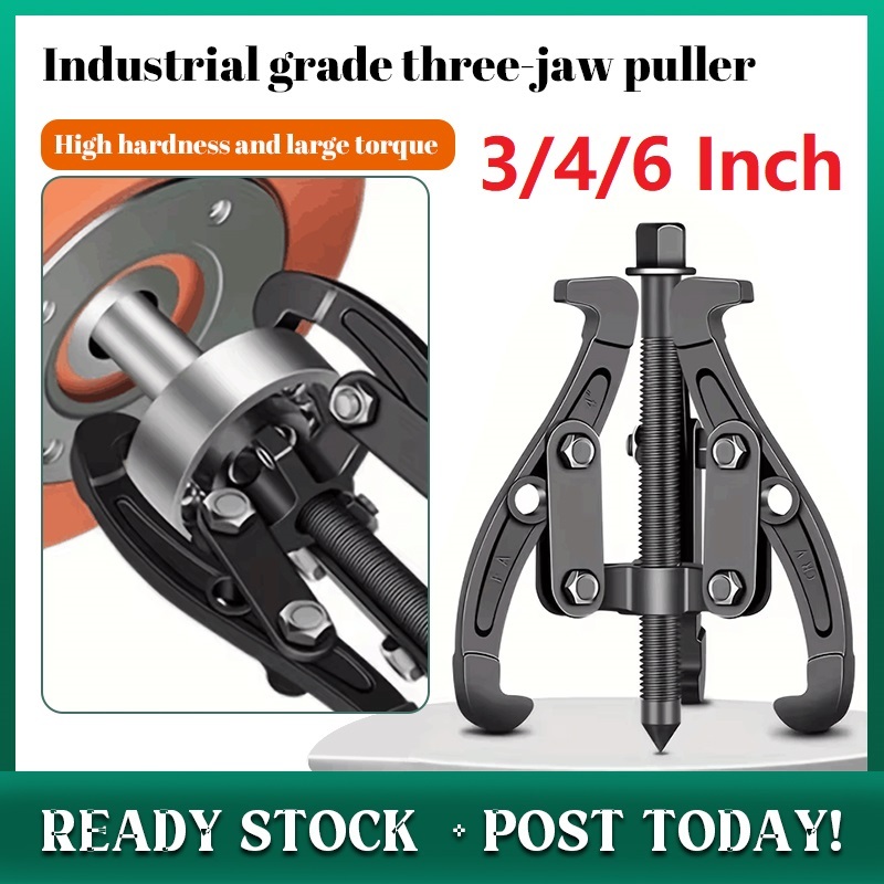 3 Jaw Gear Puller Universal Bearing Puller Tool Reversible Fly Wheel ...