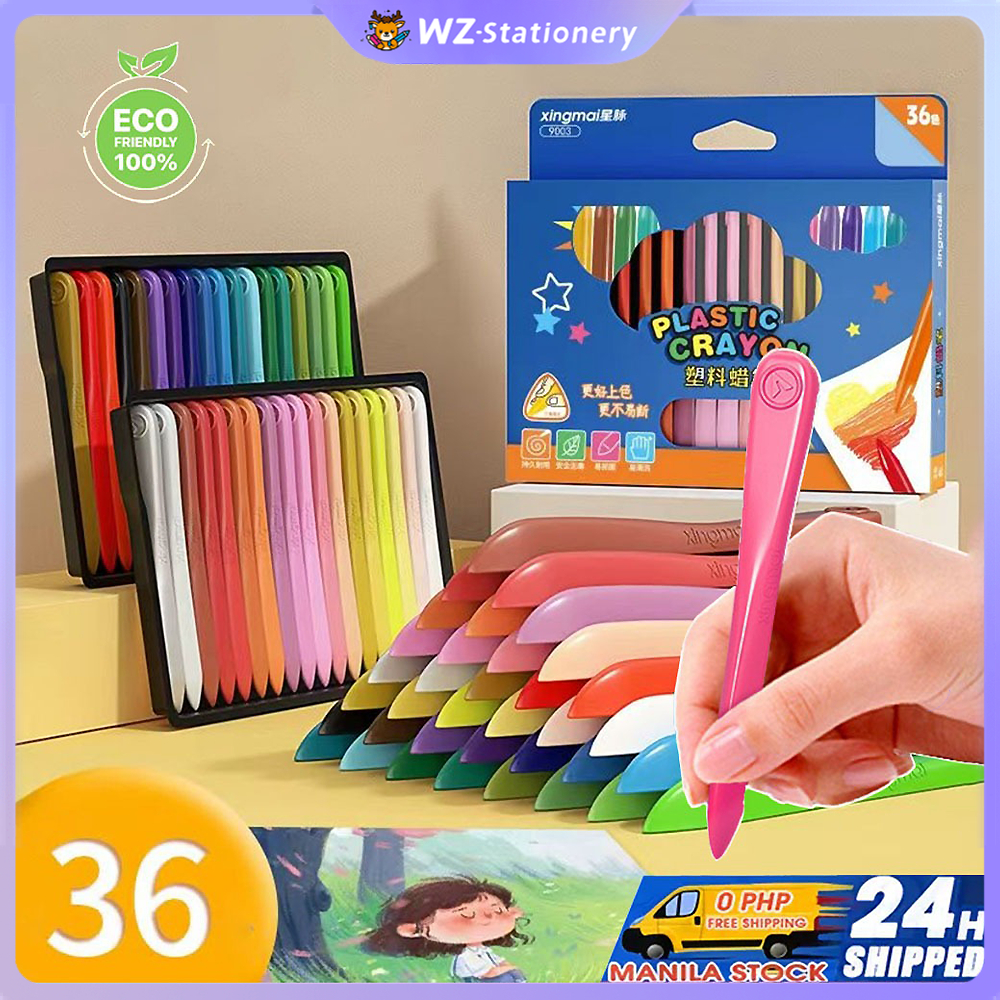 6/12/18/24/36 Colors Plastic Crayons setcolor markerNot Dirty Hand ...