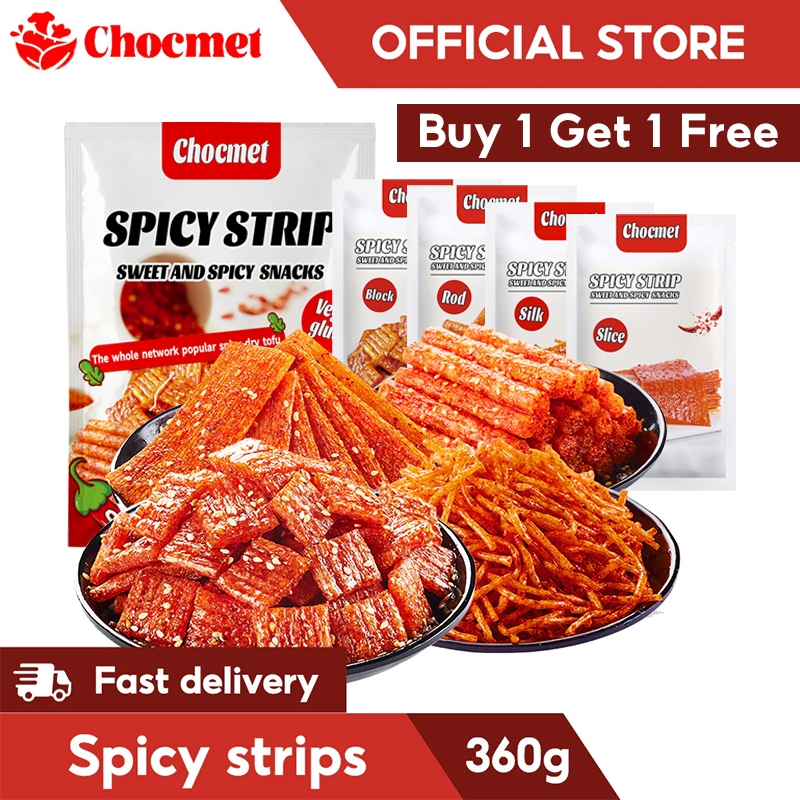 【FDA Approved】CHOCMET Spicy Strips Buy 1 Take 1 Spicy Food Chinese ...