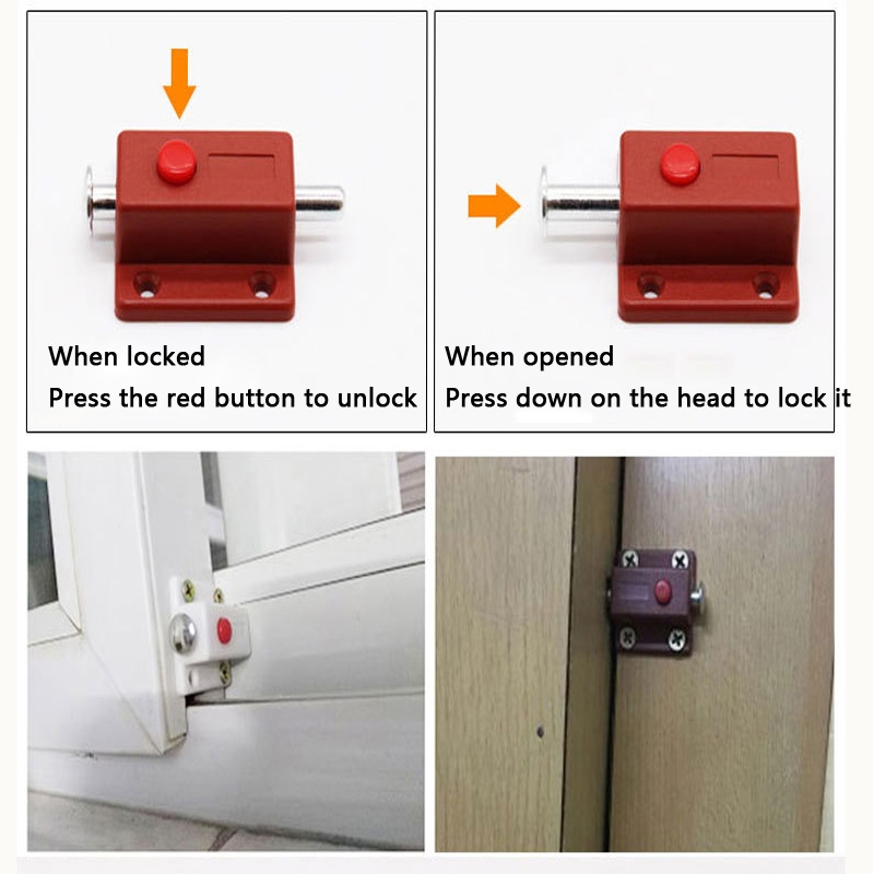 Button automatic latch Self-ejecting button latch plastic open-mounted ...