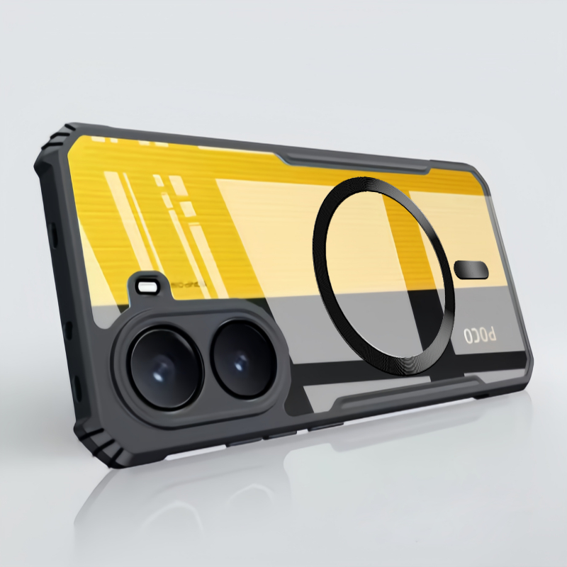 New Shockproof Clear Magnetic Case Xiaomi Mi POCO X7 Pro X6 X5 X4 X3 ...