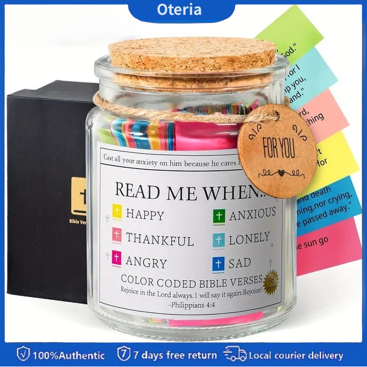 Bible Verses in a Jar Small & Creative Colorful Bible Verses Jars Holy ...