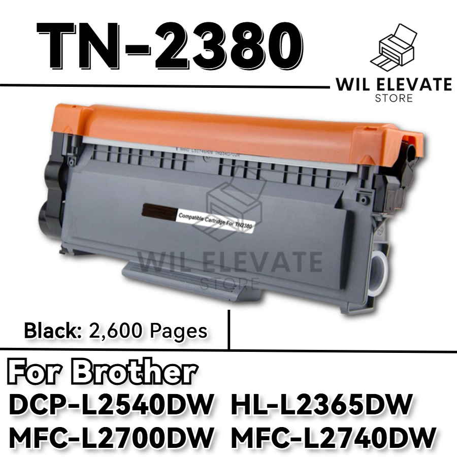 WilElevate TN-2380 Toner Cartridge For Brother DCP-L2540DW HL-L2365DW ...