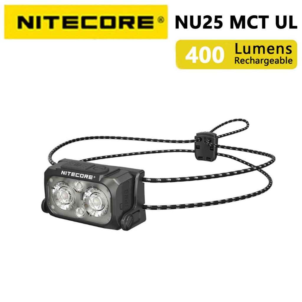 NITECORE NU25 MCT UL 400 lumens support USB-C direct charging outdoor ...