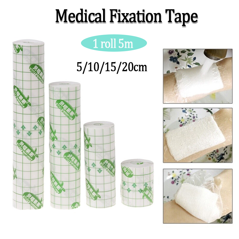 Anti-allergic Wound Dressing Fixation Tape Medical Transparent Tape PU ...
