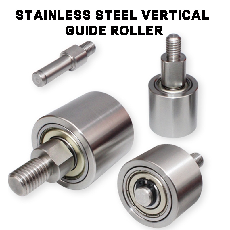 Stainless Steel Vertical Guide Roller Male Thread instead of TGRS/TGRB ...