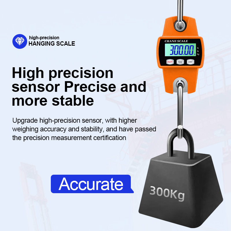 300KG/500KG/1000KG Mini Crane Scale Industrial Hook Hanging Weight ...
