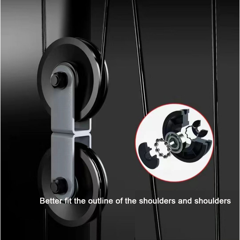 The DIY double fitness aluminum alloy pulley wheels with pylons, sports ...