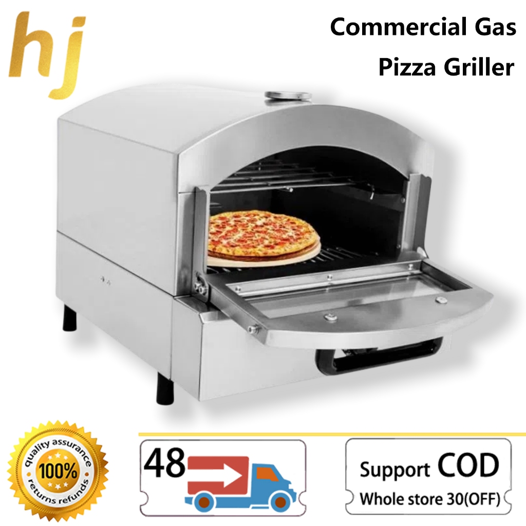 HEJI Commercial Gas type Pizza griller Stainless steel Multi-purpose ...