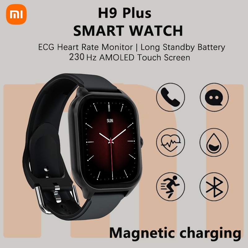 2025 New H9 Plus For Xiaomi Bluetooth call samrt watch Women Watch Man ...