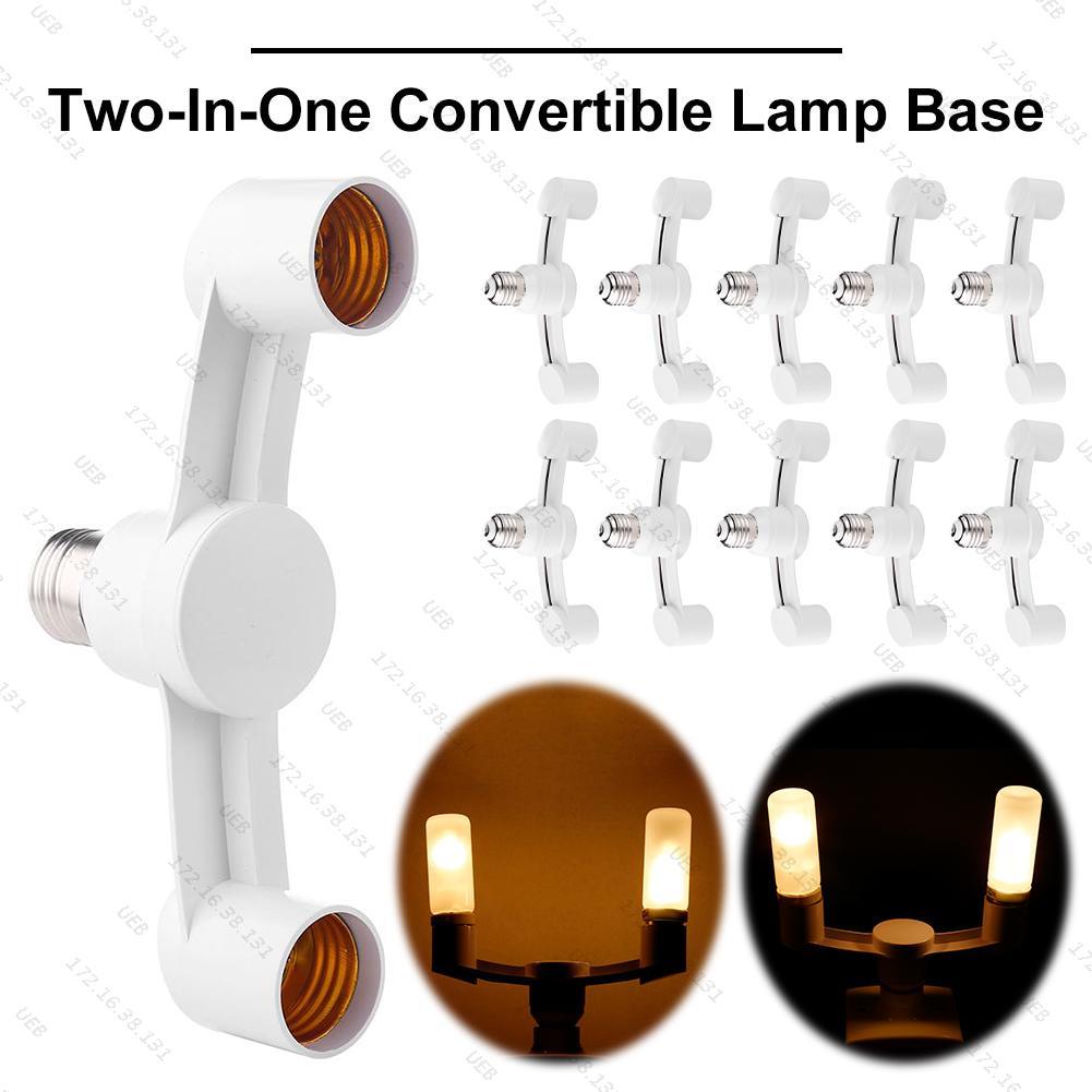 10Pcs E27 To E27 Light Socket Splitter Light Bulb Adapter for Warehouse Basement | Shopee ...