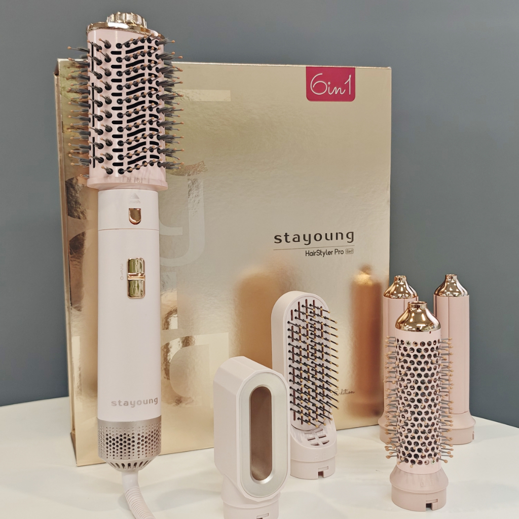 【6in1】STAYOUNG 6 in 1 Hair Styler Pro, Golden Pink Special Edition, 6 ...
