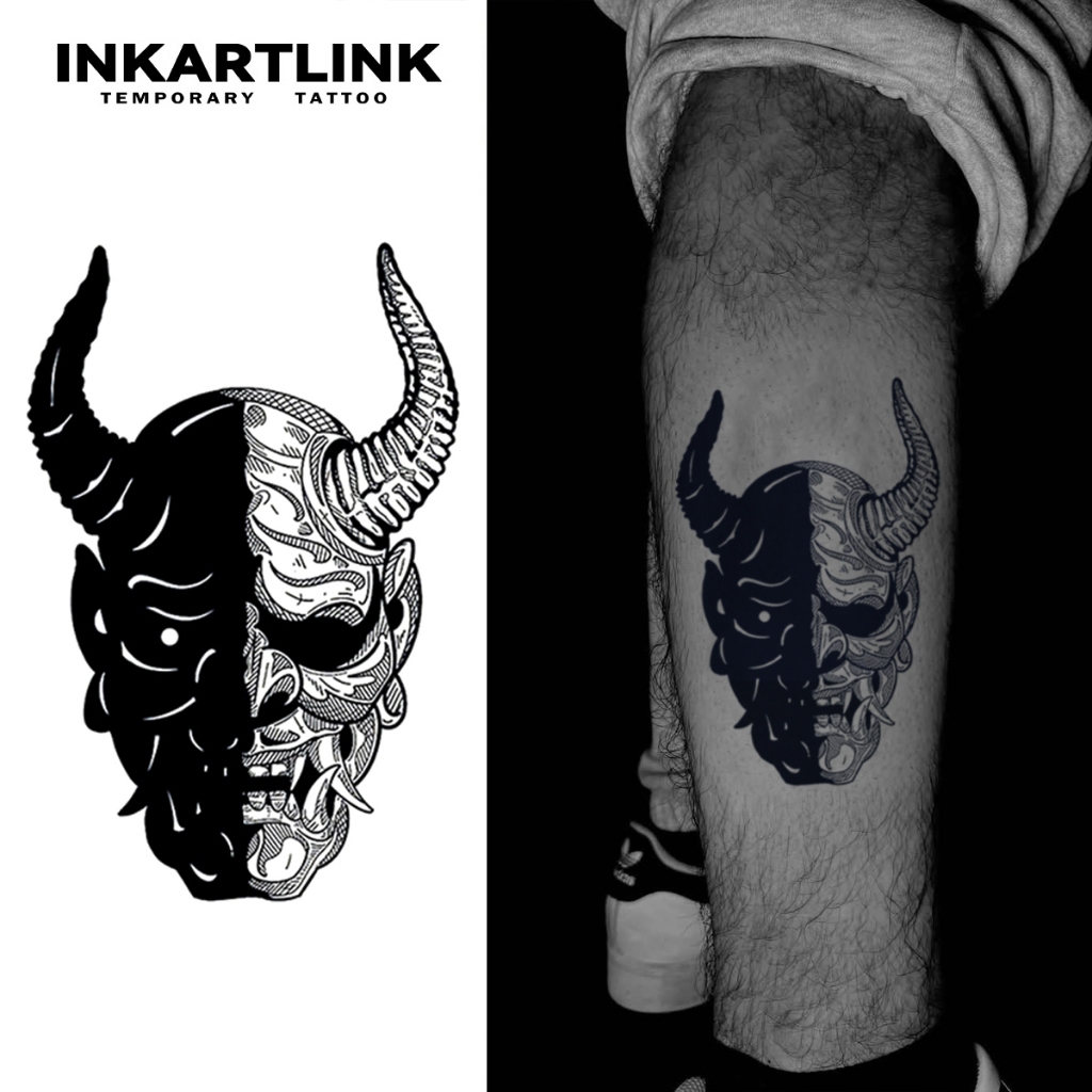 Yin Yang Prajna temporary tattoo stickers, waterproof long-lasting ...