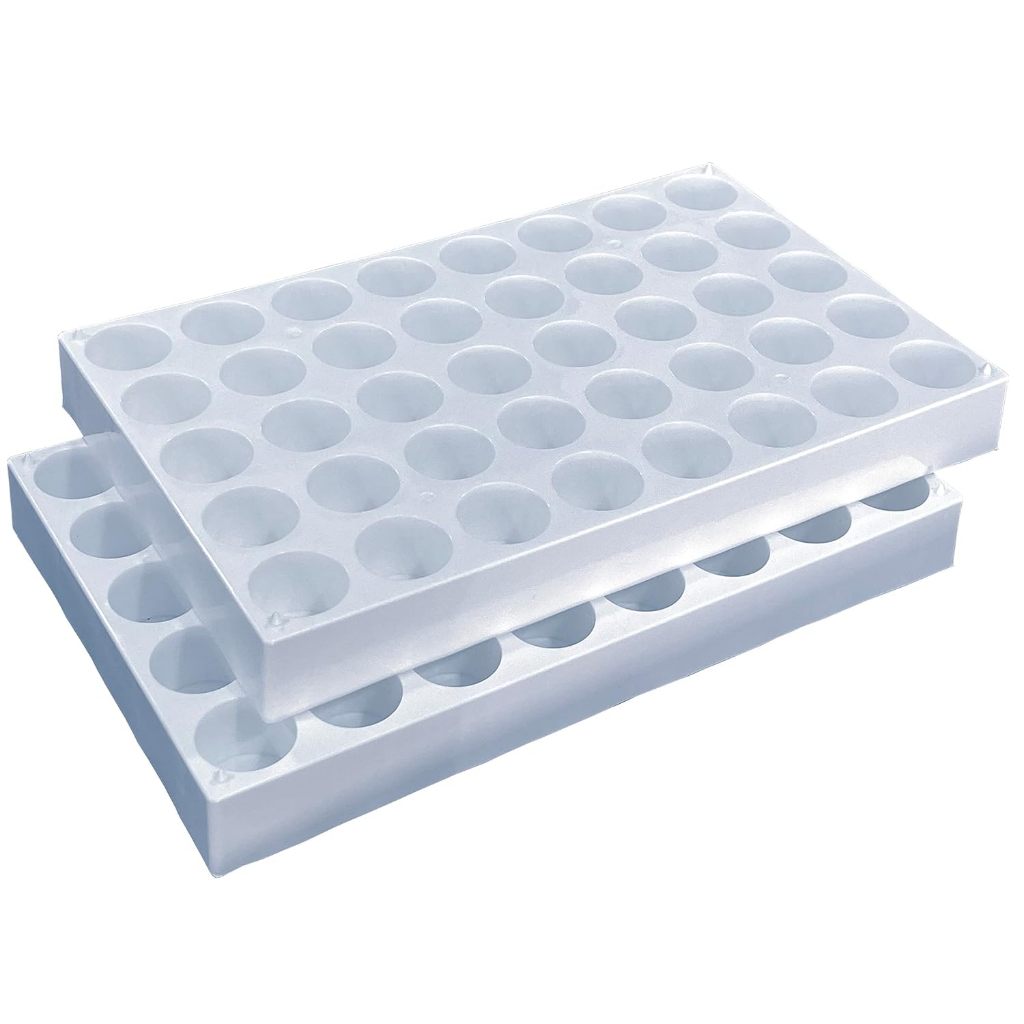 MUHWA Vial Racks for 10ml Vials, 40 Holes Sample Bottles Rack, Φ25mm ...
