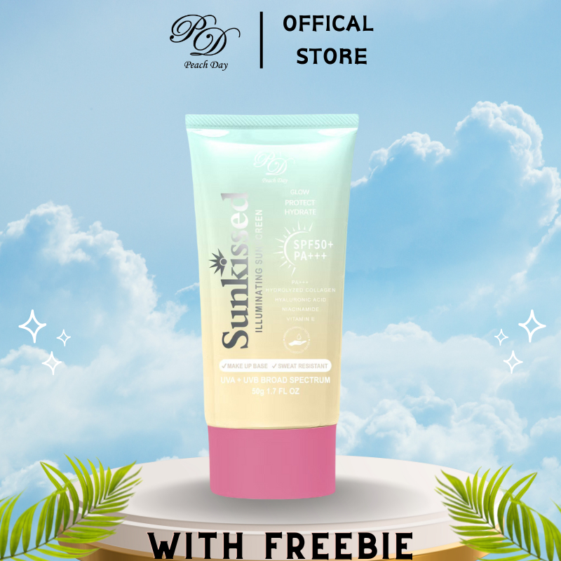 Peach Day Sunscreen Sunblock Cream Collagen Niacinamide Whitening SPF50 ...