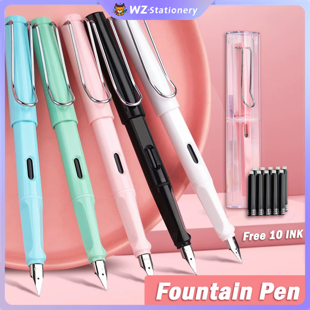 Fashionable Fountain Pen Calligraphy Replaceable Ink Pens School ...