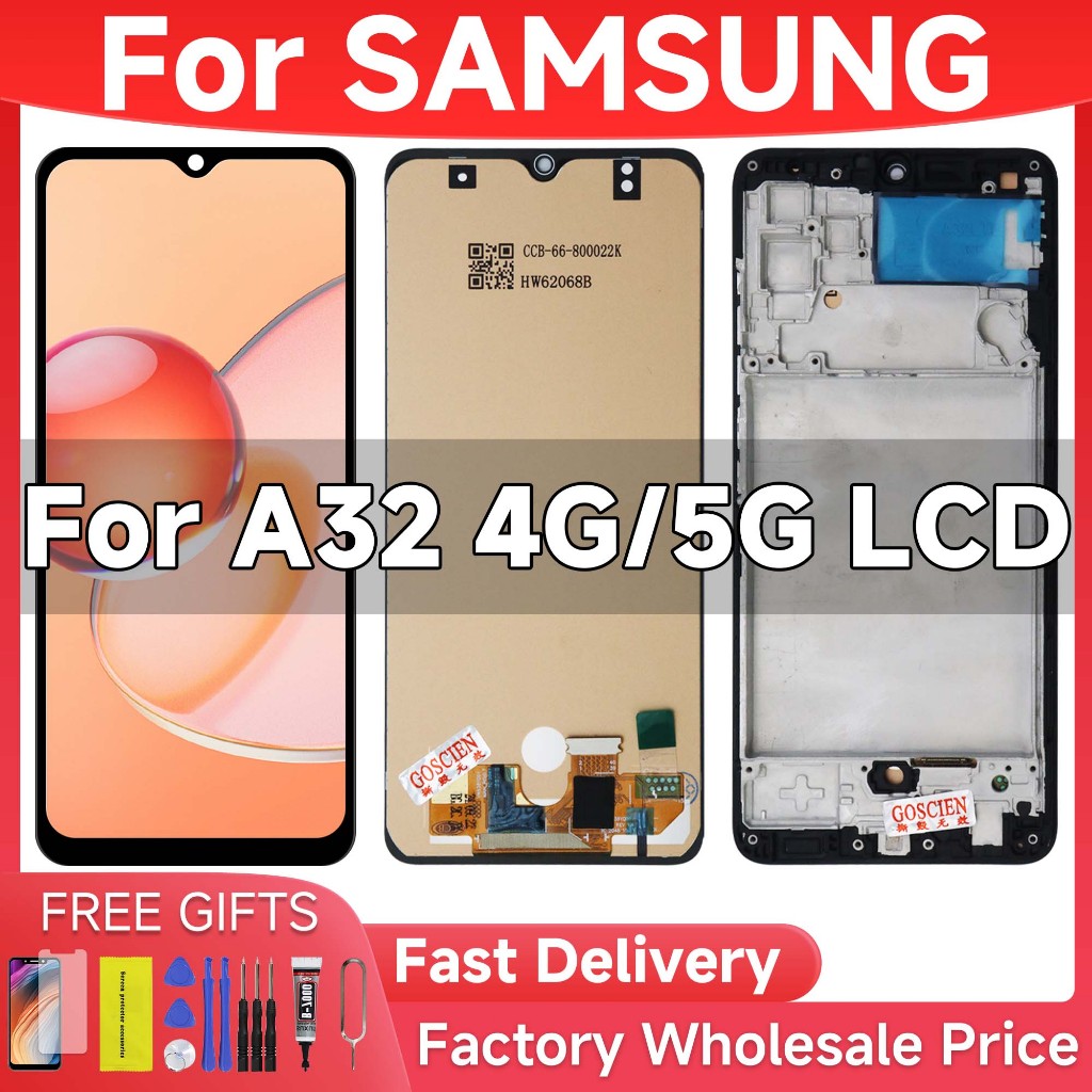 Screen For Samsung Galaxy A32 4G A325 A325F / A32 5G A326 SM-S326B LCD Display Touch Screen ...