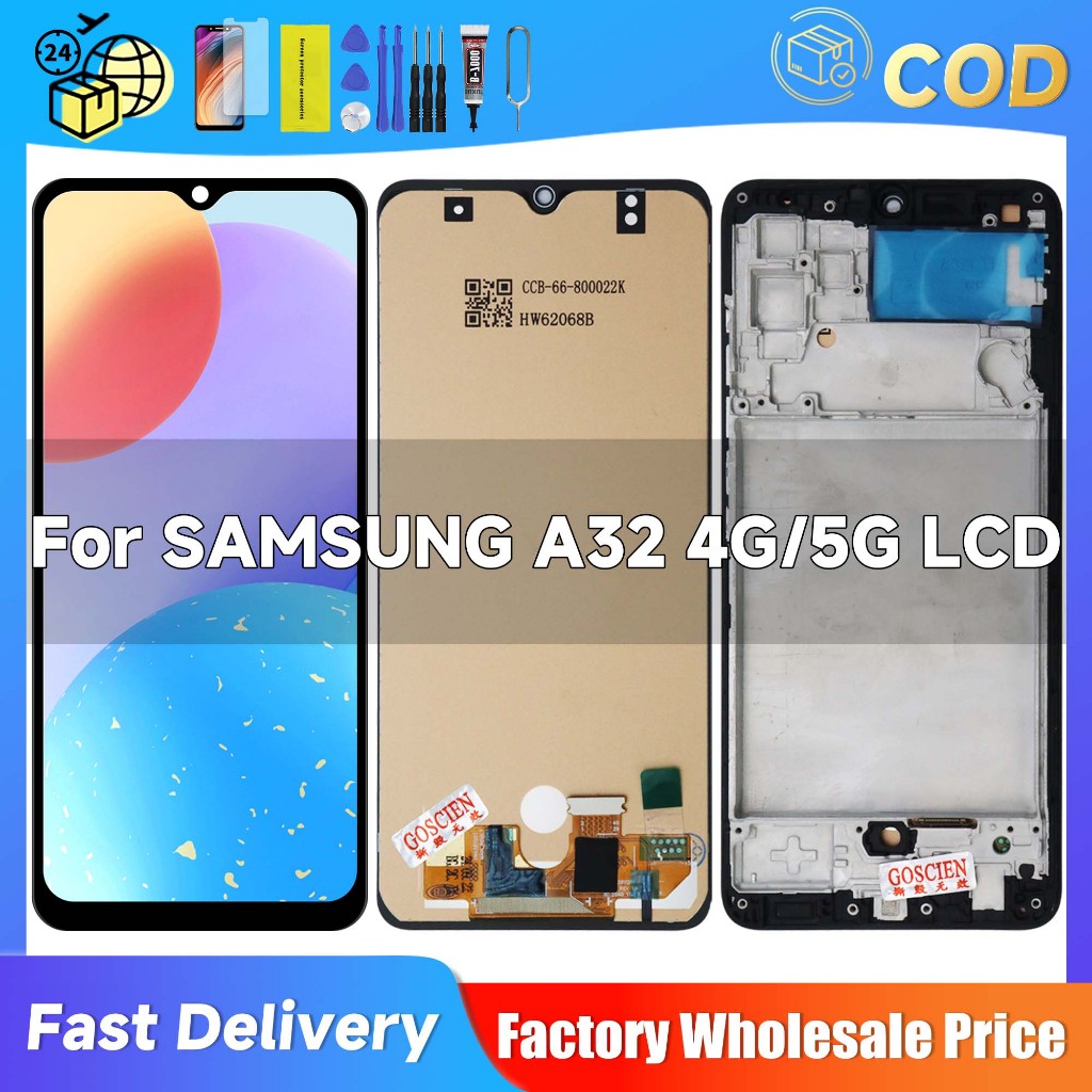 Screen For Samsung Galaxy A32 4G A325 A325F / A32 5G A326 SM-S326B LCD Display Touch Screen ...