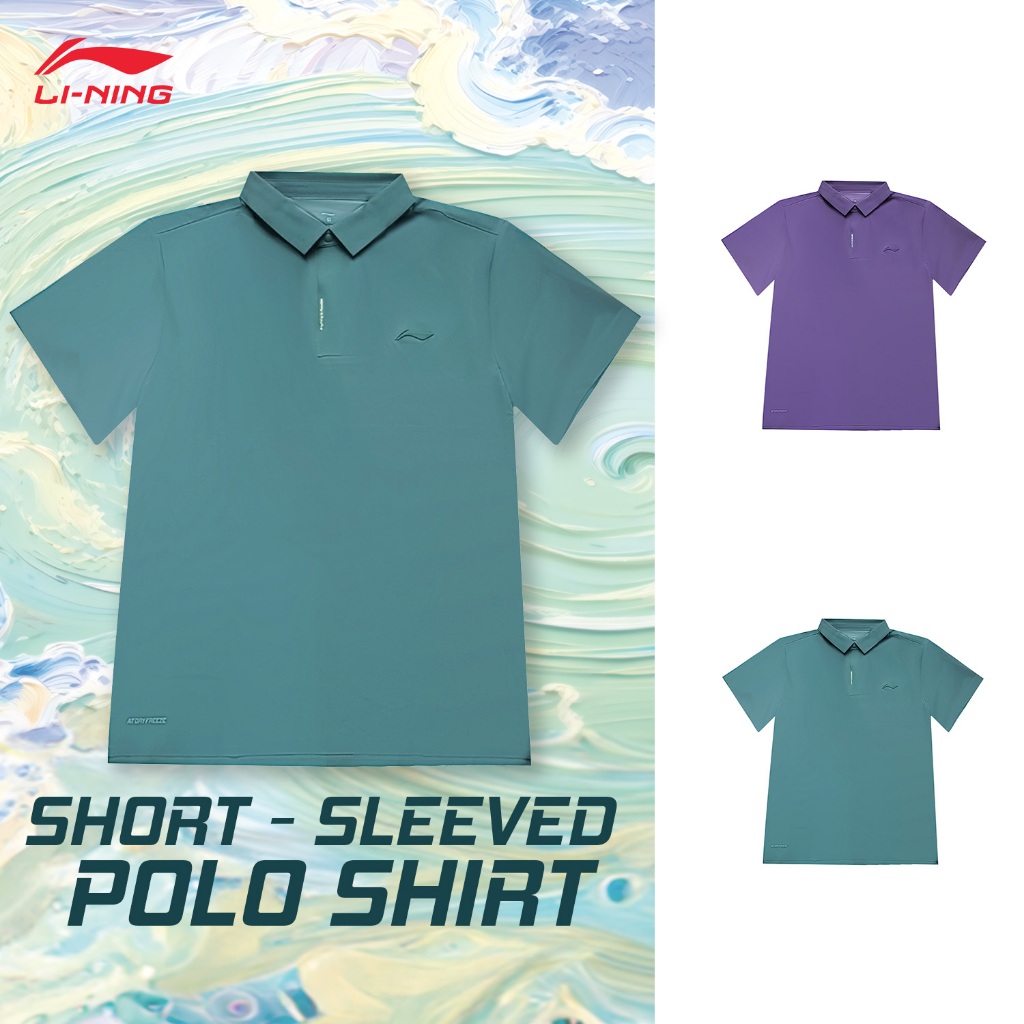 LI-NING Men POLO Shirts Professional Sports APLV537 Legit Official ...