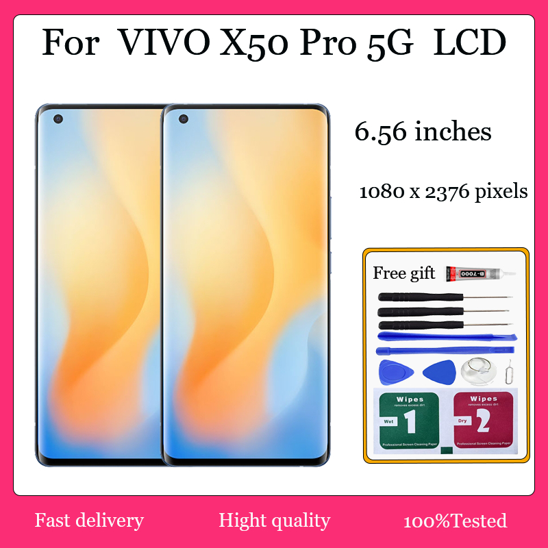 Original AMOLED For Vivo X50 Pro LCD Display Assembly Touch Screen ...