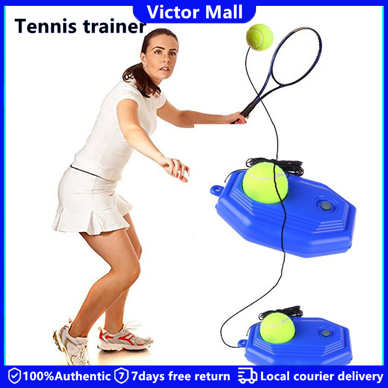 Tennis Trainer Set with Rebound Net, Single Tennis Training Equipment ...