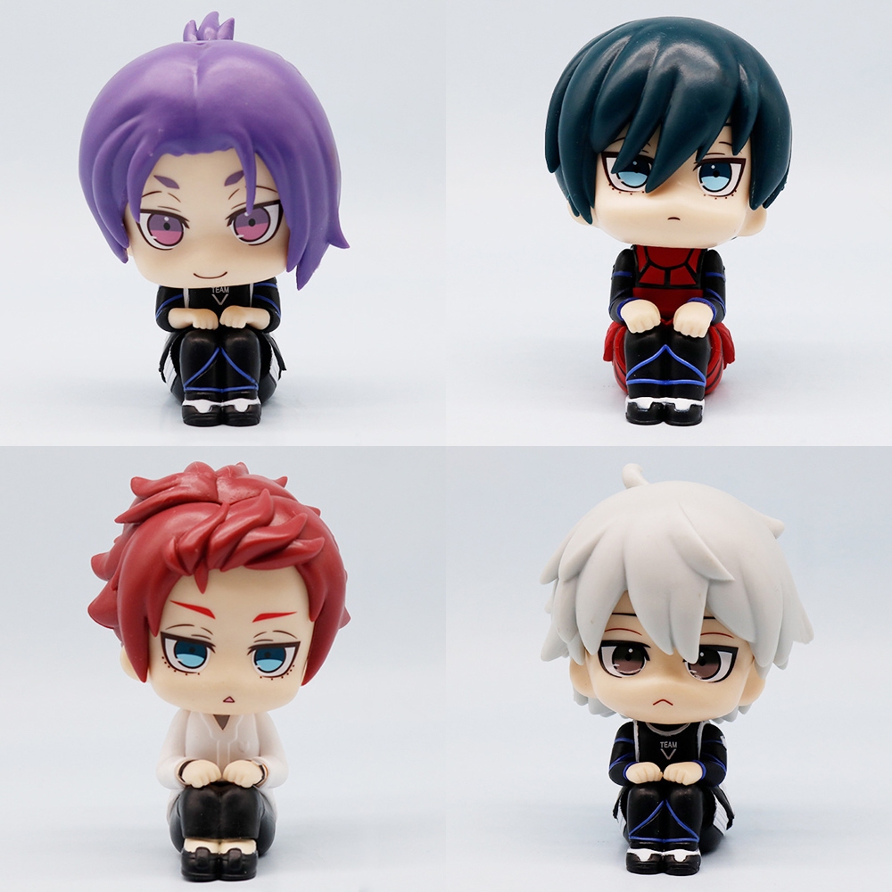 1Pcs 10cm Blue Lock Anime Figure Reo Mikage Rin Itoshi Itoshi Sae Nagi ...