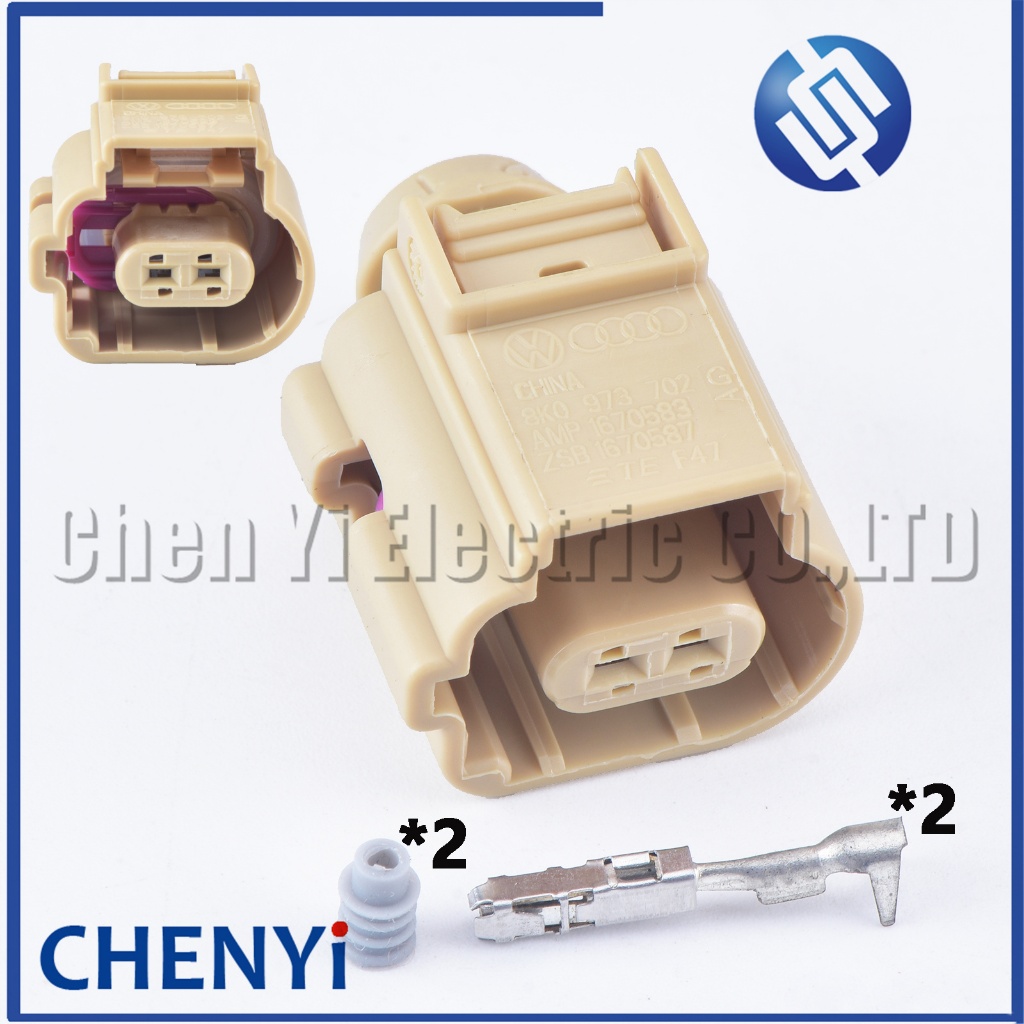 2 Pin 1.5mm Auto waterproof connector Car exhaust gas temperature ...