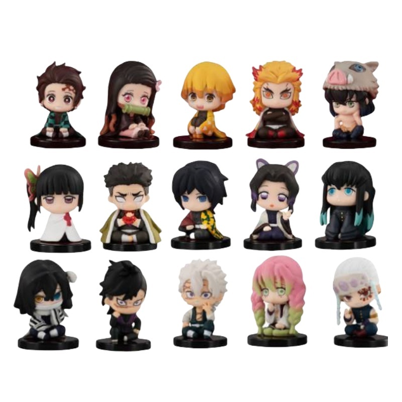 5 Style/Set Q Version Demon Slayer Sitting Ghost Doll Tanjiro Nidouzi ...