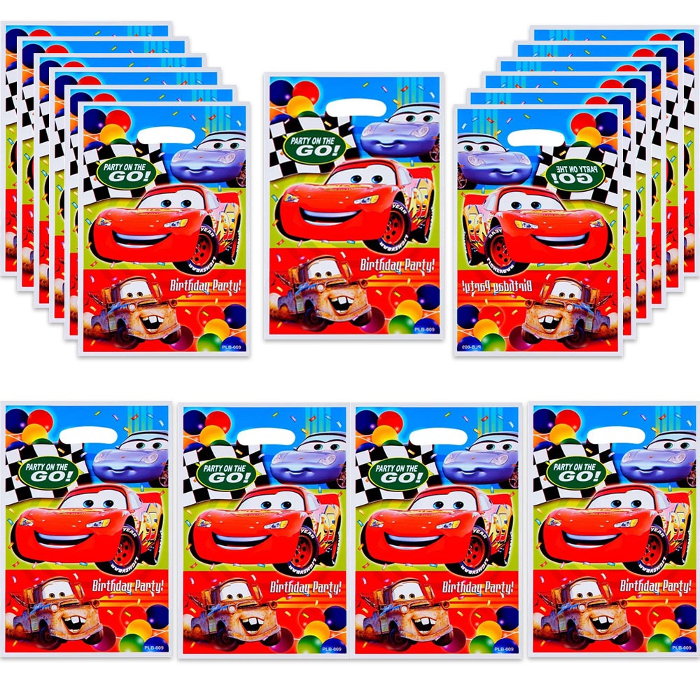 10/20/30pcs Car Loot bags Lightning McQueen Birthday Party Gift Bags ...