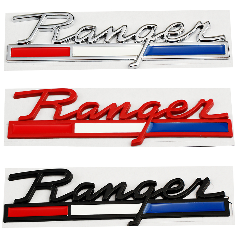 Ford RANGER rear emblem; personalized 3D metal car sticker label ...