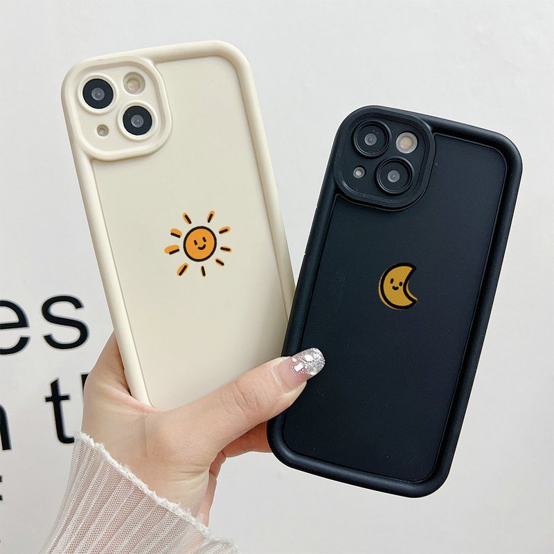 [Upgraded Version] Casing Soft Phone Case Motif Cute Moon and Sun for ...