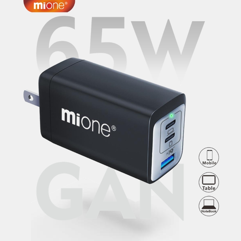 Mione 65W GaN 2 Pro Fast Charger Adapter USB Type C PD Fast Charging ...