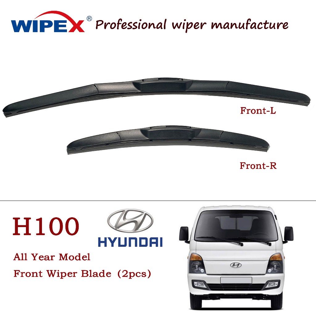 Hyundai H100 Wiper Blade Set/Pair for All Year Model H 100 Car Window ...
