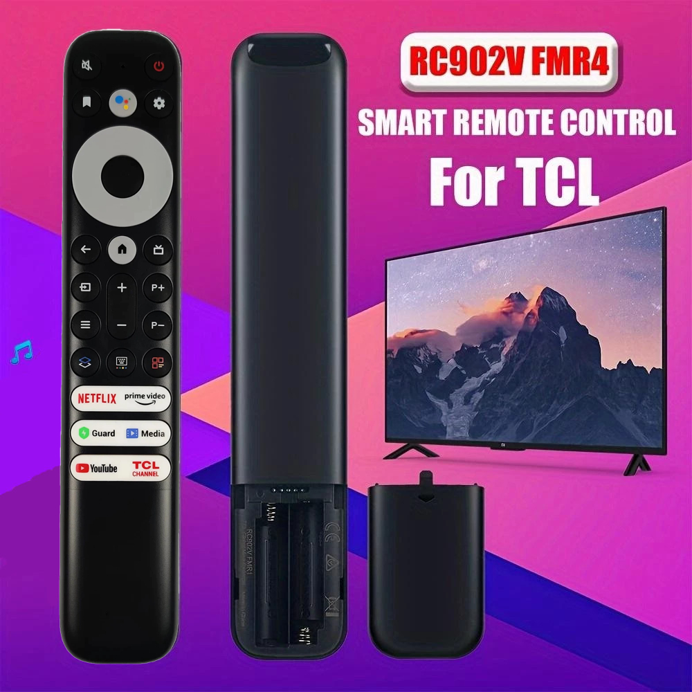 RC902V Replacement Remote Control for TCL Mini-LED QLED 4K UHD Smart TV ...