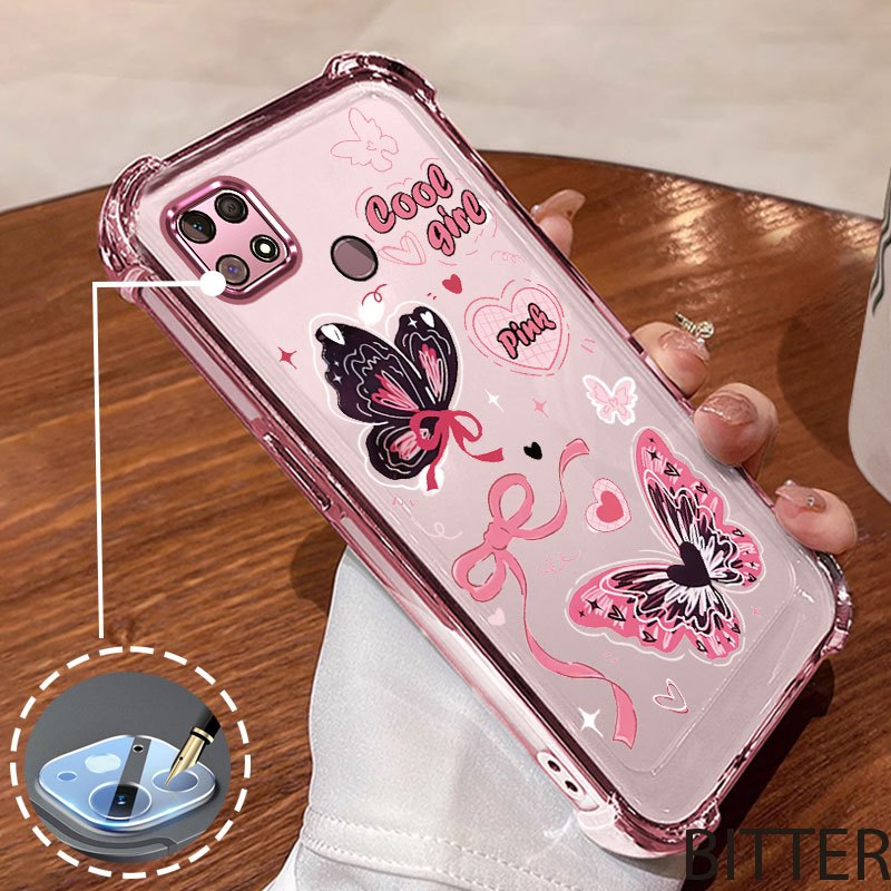 Case For Poco C40 Imported material butterfly pattern shockproof mobile ...
