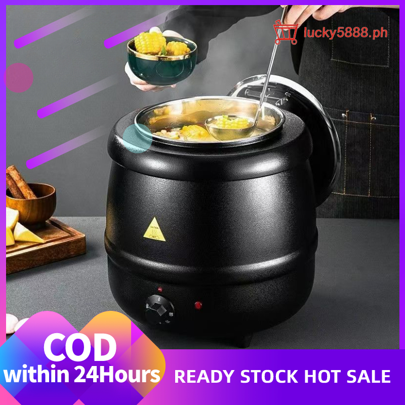 10L Electronic Soup Heating Pot Commercial Insulated Bucket Soup Pot ...