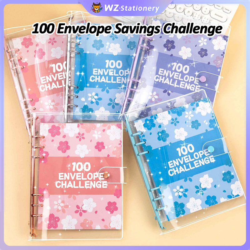 100 Envelope Savings Challenge Money Saving loose-leaf Notebook ...
