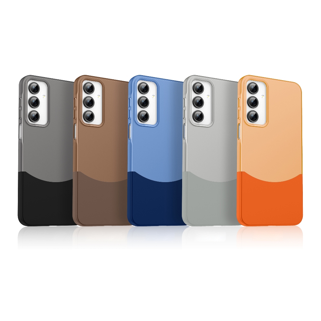 2 in 1 Splicing Dual Color Luxury Matte texture Phone Case OPPO Reno 12 ...