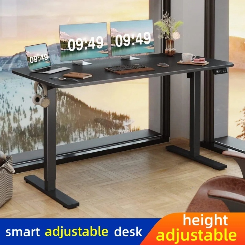 Electric Standing Desk Adjustable Height Computer Table Lift Gaming ...