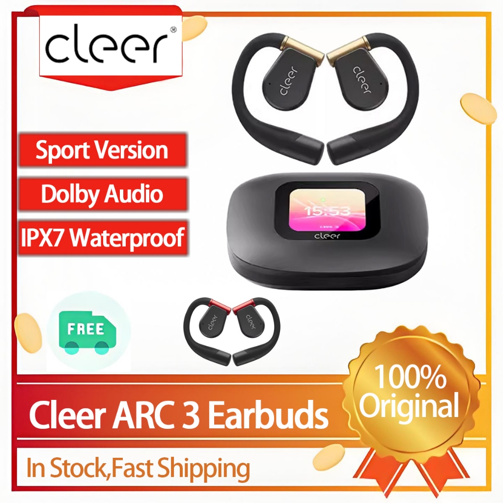 Original Cleer ARC 3 Open Headphones - Dolby Audio, 50 Hour Battery ...