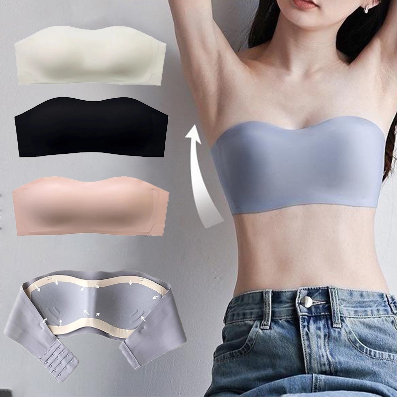 One Piece Strapless Multiway Bra Seamless Anti Slip Tube Top Bra Jelly