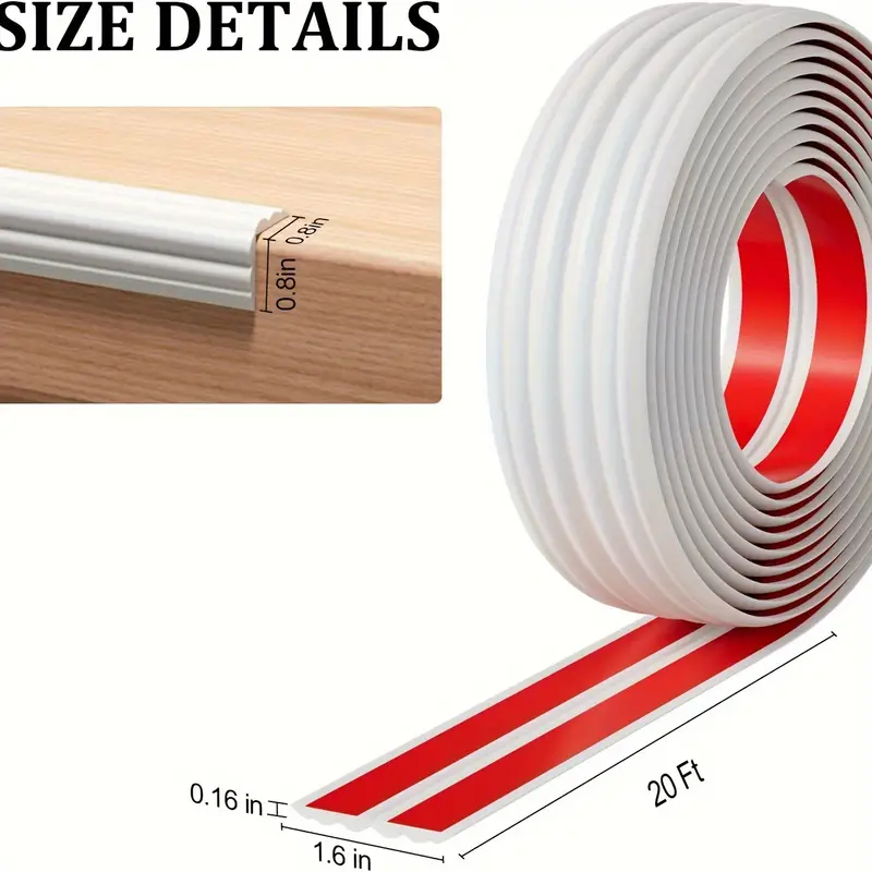 1pc Waterproof Self-Adhesive Flexible Wall Molding Trim, 4cm x 2m ...
