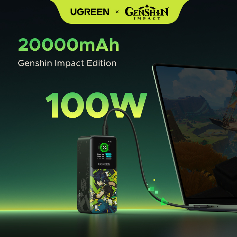 UGREEN Nexode Power Bank Genshin Impact Edition Kinich 20000mAh 130W ...