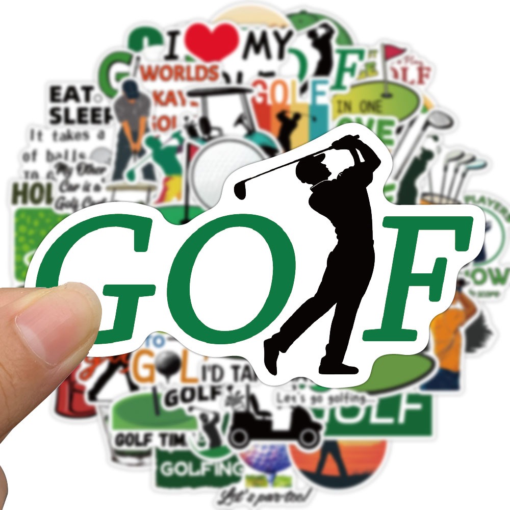 [Large Sticker]50pcs Golf Stickers Outdoor Sports Decal for Scrapbook ...