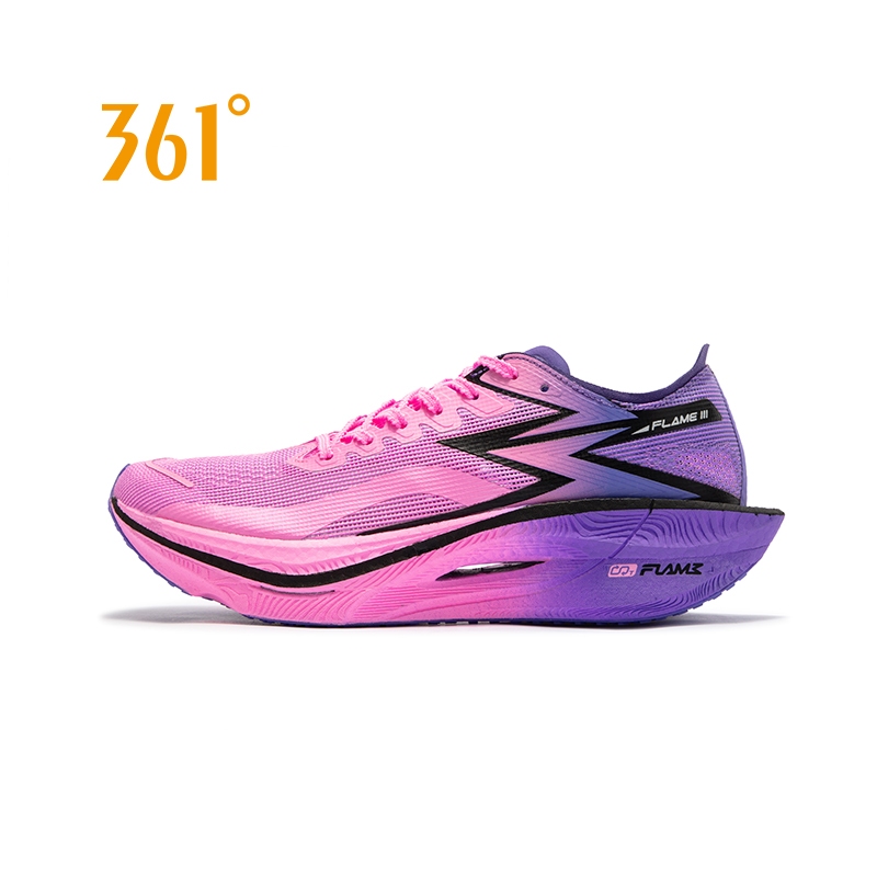 361 Degrees Flame 3.0 Men Running Shoes Marathon Carbon Plate Racing ...