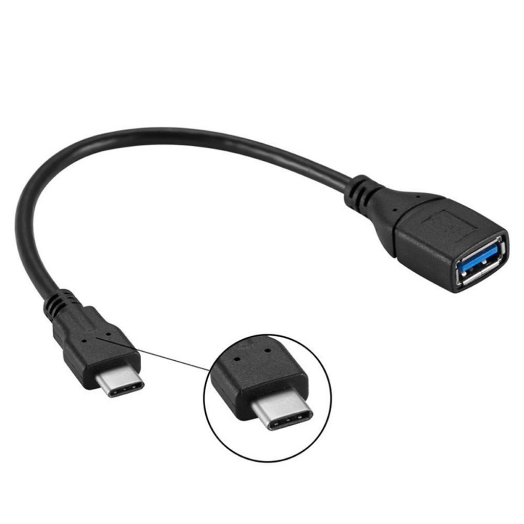USB C Extension Male Cable to USB 3.0 Female OTG Cable Adapter Black ...