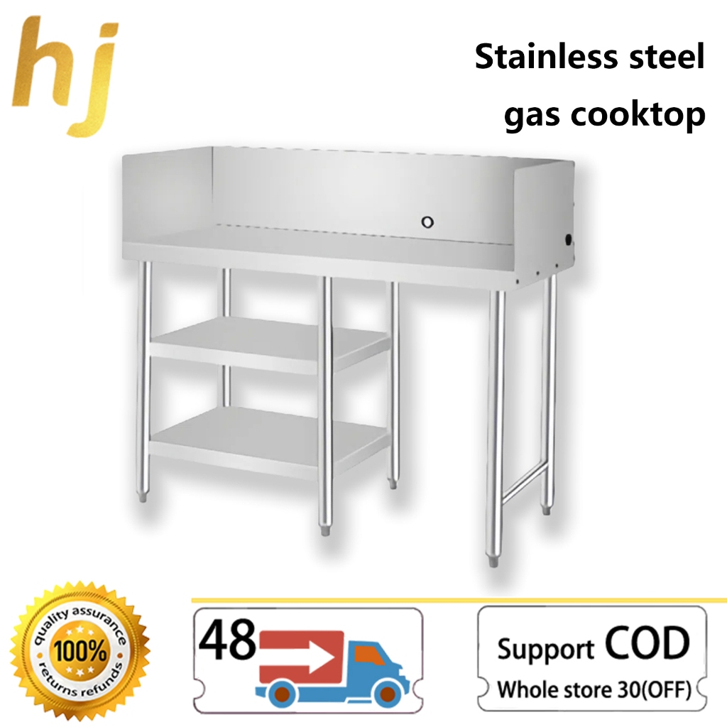 HEJI 304 StainlesSteel Gas Stove Rack kitchen storage table commercial ...