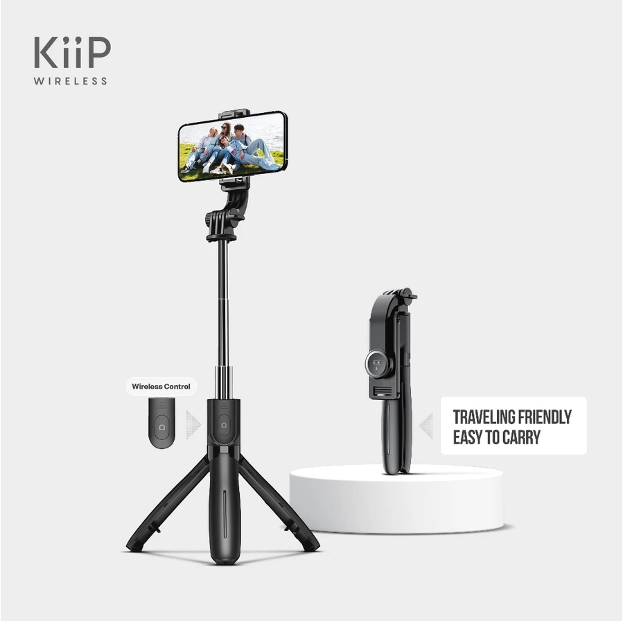 KiiP Selfie05 Portable Selfie Stick Integrated Tripod 70cm 360 ...