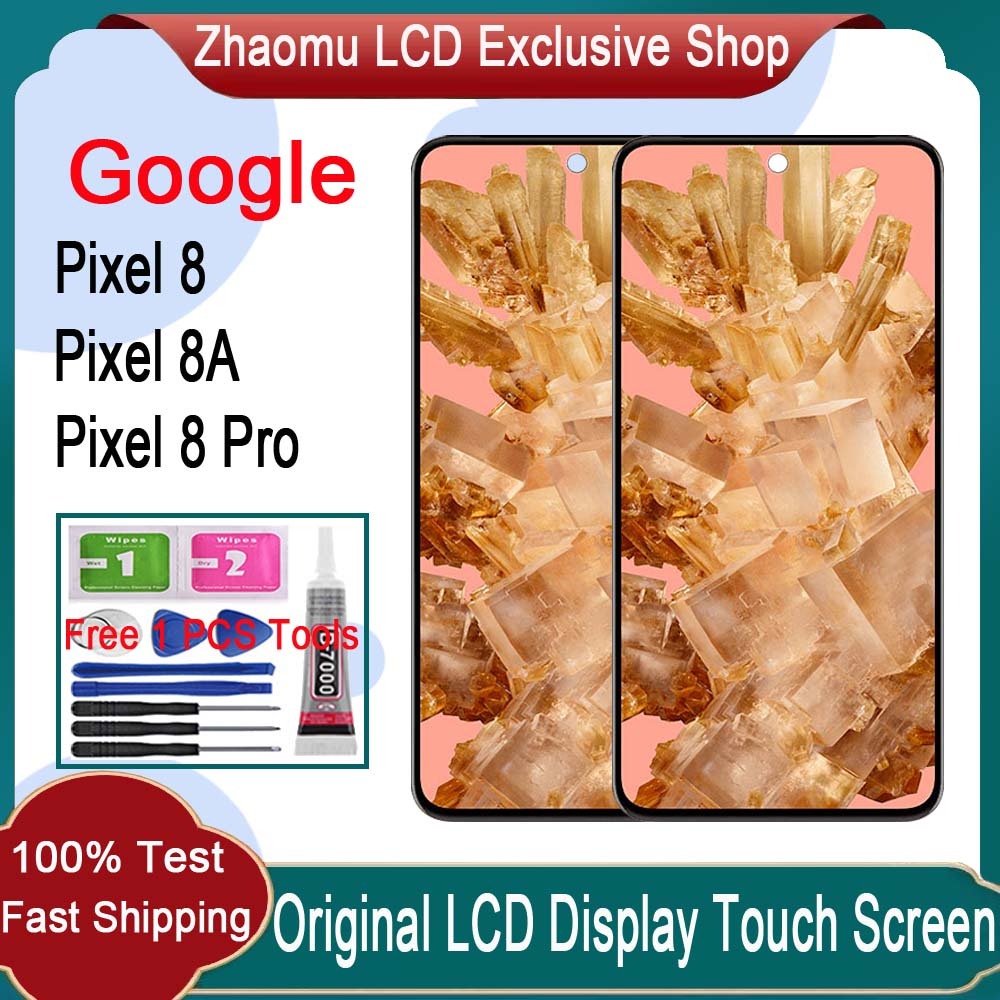 Original AMOLED Google Pixel 8 8a 8 Pro LCD Display Touch Screen ...