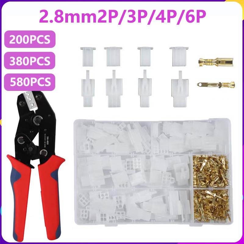 2.8mm car motorcycle terminal socket connector Universal wire connector ...